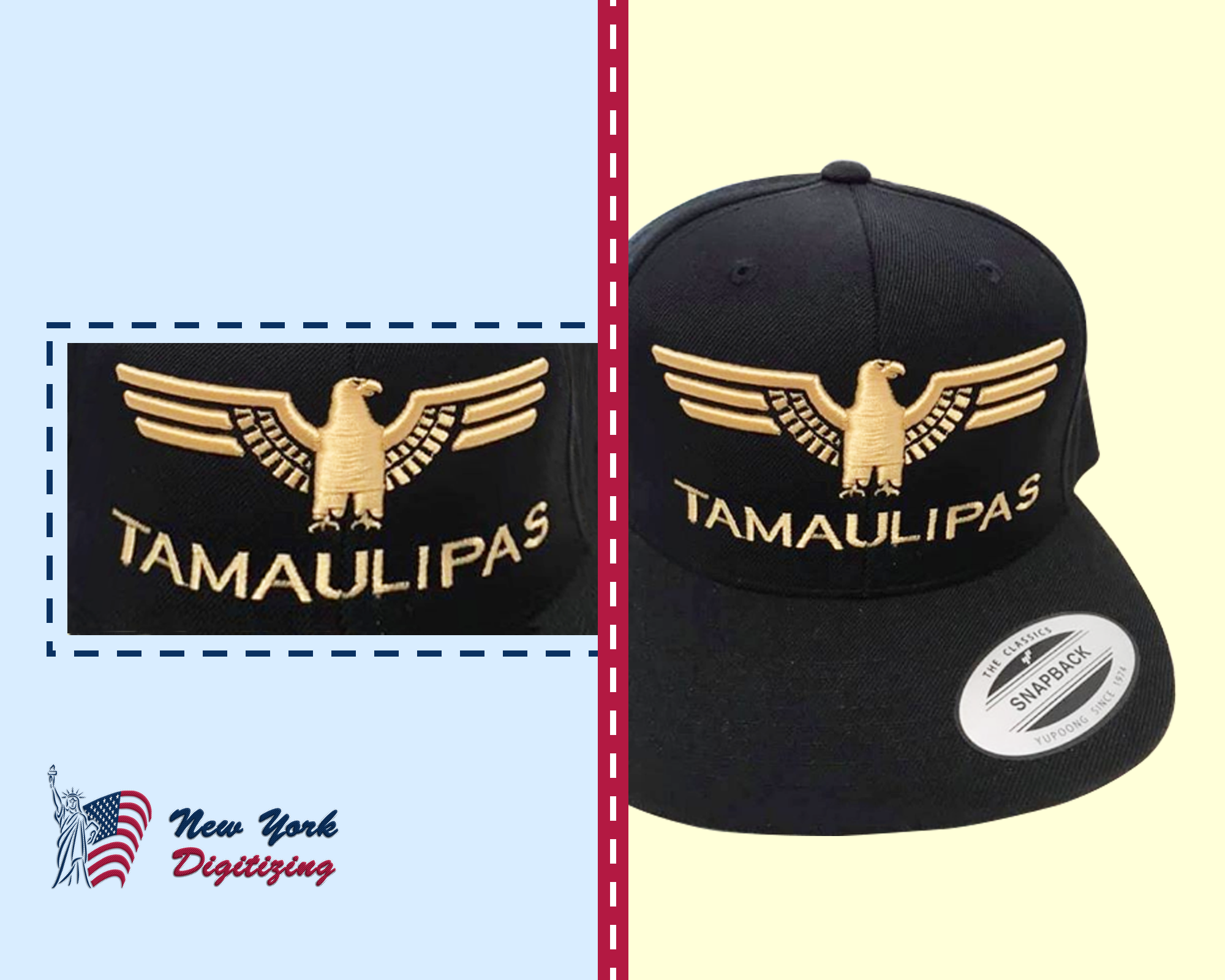 Hat Logo Digitizing – New York Digitizing